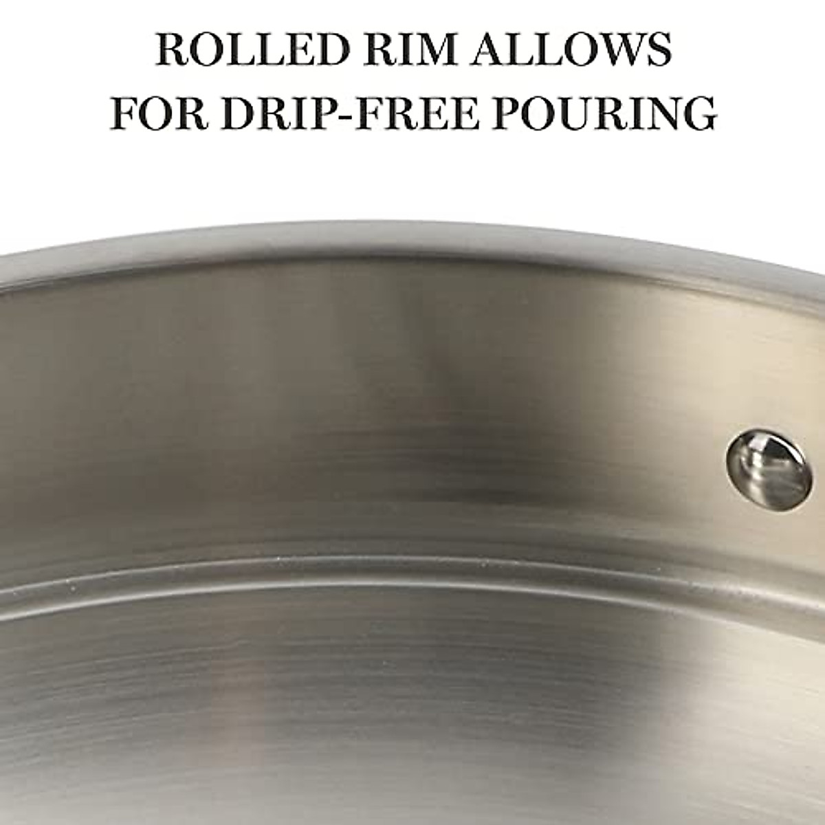 Martha Stewart Castelle 10 Piece 18/8 Stainless Steel Induction Safe Pots and Pans Non-Toxic Cookware Set