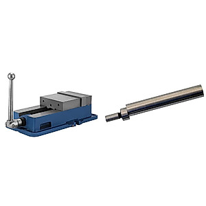 Happybuy 6 Inch ACCU Lock Down Vise Precision Milling Vice 6 Inch Jaw Width Drill Press Vise Milling Drilling Machine Bench Clamp Clamping Vice & Mitutoyo 050101, Edge Finder