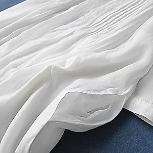 Formal Dresses for Women Wedding Guest Spring and Summer Cotton and Linen Baptism Casual Dresses Girls Dresses White