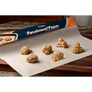 [1 PACK] Premium Baking Parchment Paper 18x50 | Non-stick Premium Quality Silicone Coated Baking Paper Roll for Cakes, Smoking, BBQ, Cookies, Pizza, Pan Liners, Kosher | 18 inch x 50 FT