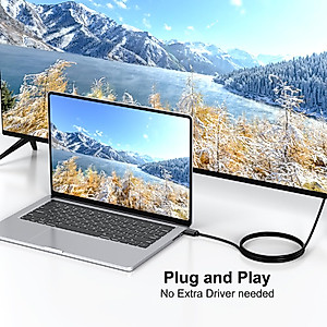 URELEGAN HDMI to VGA Cable 3.3 Feet, HDMI to VGA Cord (Male to Male) 1080P HD Video Cables Compatible for Computer, Desktop, Laptop, PC, Monitor, Projector, HDTV and More (NOT Bidirectional)