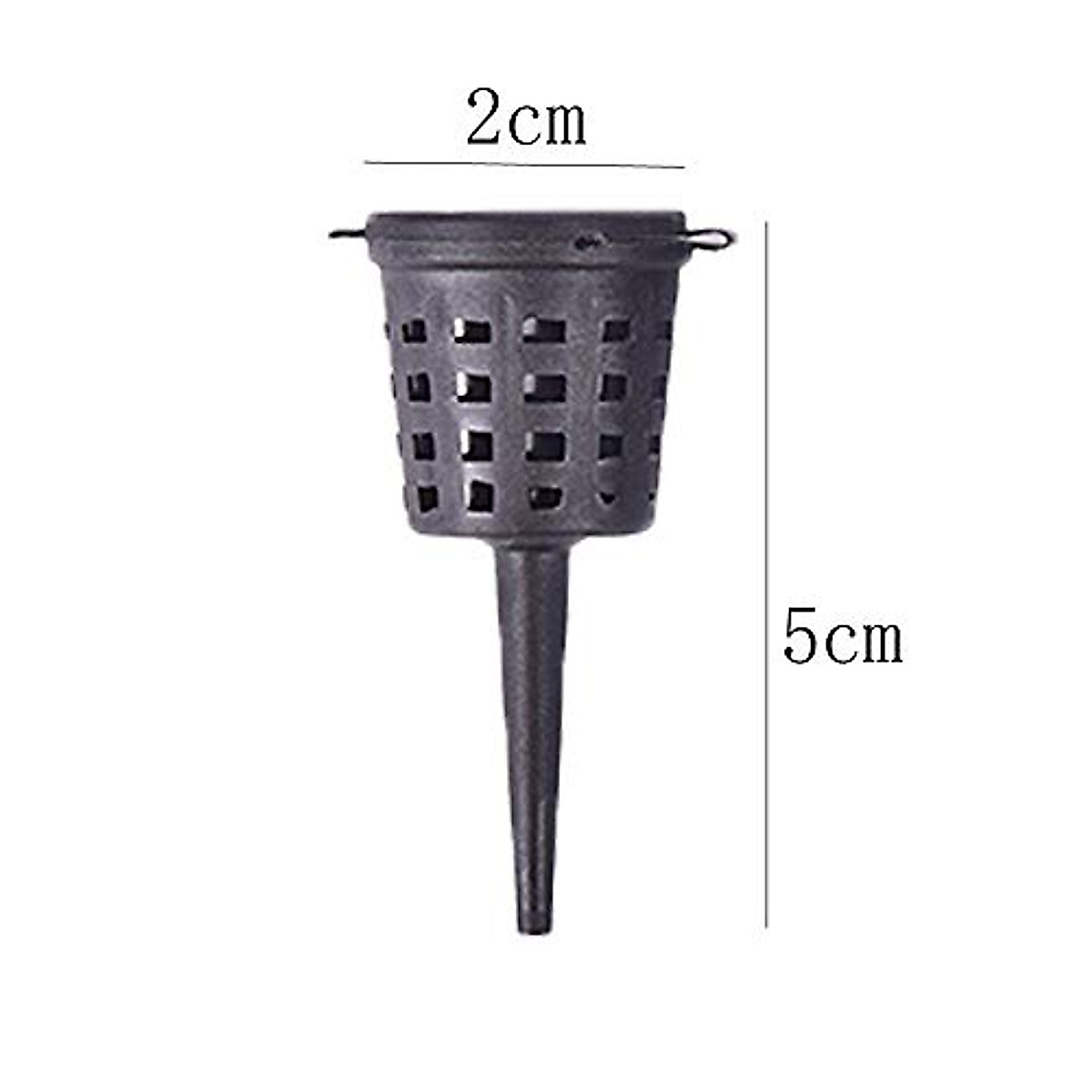 OBANGONG 100PCS Fertilizer Mesh Baskets Garden Nursery Pots Portable Aquarium with Lid Planting Nutrition Cups for Succulent,Orchid,Bonsai