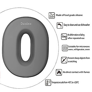Ducodocu Silicone Number Cake Pan Large 3D Number Cake Mold Baking Forms Novel Cake Tins DIY Baking Mold for 1/10th Birthday Wedding Anniversary 10 inch Number of 1&0