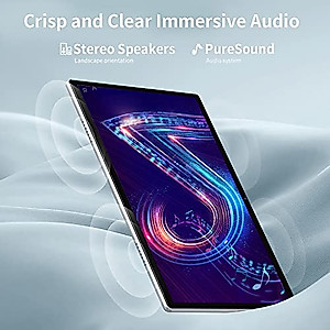 HSFU Tablet PC, Office Tablet 10 Inch Dual Camera for Travel (US Plug)