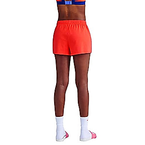 Champion Women's 3.5" Practice Short (Retired Colors), Poppy Orange Block Drop Shadow Script, XX-Large