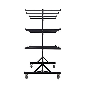 LIFETIME 80669 Upright Chair Storage Cart, Black