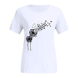 Franterd Rainbow Shirts for Women Casual Short Sleeve Loose Fit Blouse Top T Shirt Junior Teen Girls Funny Graphic Tees