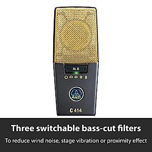 AKG Pro Audio C414 XLII Vocal Condenser Microphone, Multipattern (Renewed)