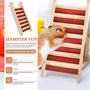 Hamster Climbing Ladder Pet Ladder Toy Ladder Plaything Decorative Ladder Toy Chinchilla Ladder Interesting Hamster Ladders Decorative Hamster Ladder Hamster Accessory