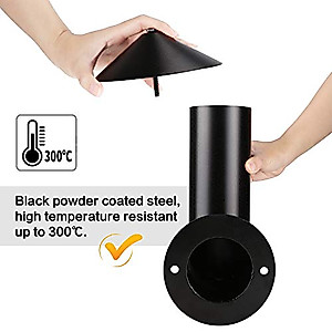 WADEO Pellet Grill Smoke Stack Replacement for Pit Boss, Traeger, Camp Chef and Other Pellet Grills Smokers