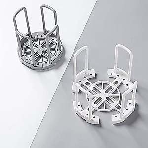 BAFAFA Drying Rack, Retractable Desktop Bowl Holder Kitchen Organizer Plastic Drain Water Cup Shelf Cabinet Dishes Rack Plate Storage Tool Shelves (Color : Grey)