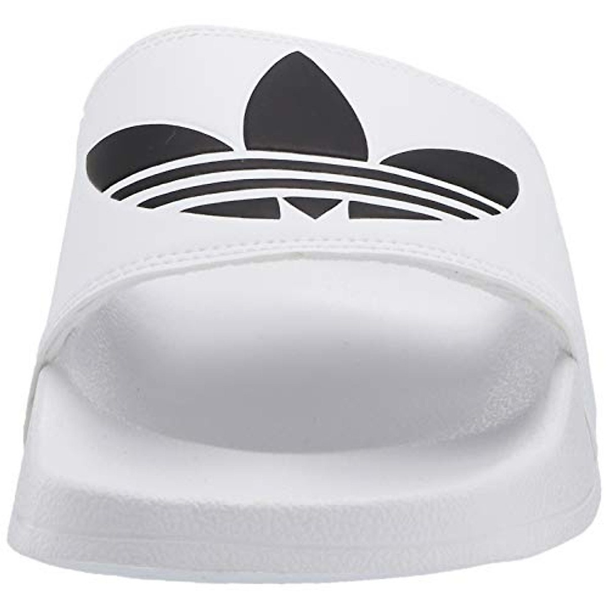 adidas Originals Men's Adilette Lite Slide, White/Core Black/White, 11