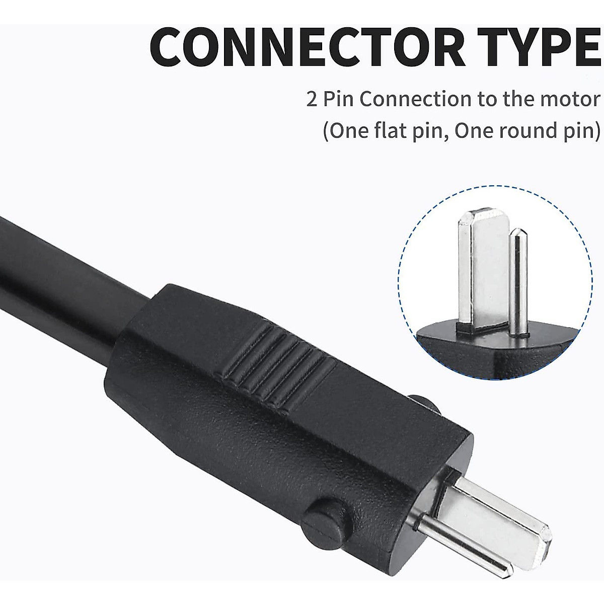 J-ZMQER 6.6ft Extension 2-Pin Sofa Recliner DC Output Cable Power Cord Compatible with Southern Motion SPS-2A29VDC-03-WM-SM Recliner Lift Chair