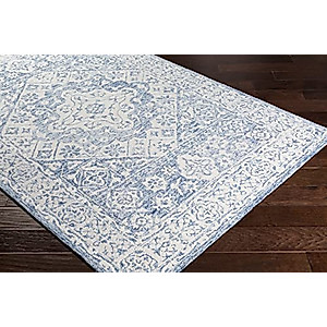 Mark&Day Area Rugs, 3x5 Yvelines Traditional Pale Blue Area Rug, Blue/White Carpet for Living Room, Bedroom or Kitchen (3'3" x 5'3")