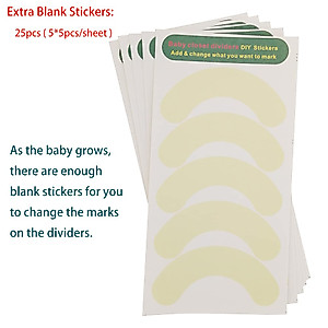 MOBU Baby Closet Dividers & 40 pcs Baby Hangers Baby Closet Dividers Organizer for Baby Clothes