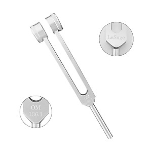 OM 136.1 Hz Tuning Forks for Healing Chakra Tuning Forks Weighted Angel Tuning Forks Medical Sonic Slider Tuning Fork 136.1hz Frequency Generator for Healing Yoga