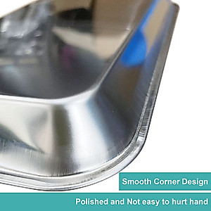 Dental Tray - Lyuxzad 2 Pack Stainless Steel Trays 12.6" X 10.6" X 0.8" Flat Tray for Dental Piercing Lab Instrument Kitchen Baking Pet Bathroom Tools (2pcs)