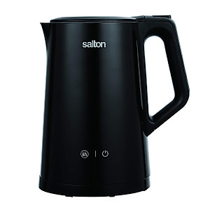 Salton JK1956 Cool Touch Digital Temperature Control, 1.5 L Electric Kettle, Black