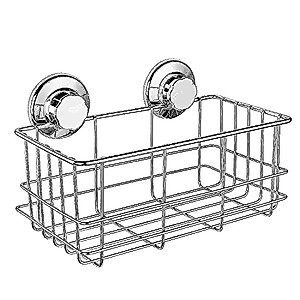 iPEGTOP No Drilling Suction Cup Deep Shower Caddies x1, Wide Shower Caddy x2, Suction Soap Dish x1, Rustproof Stainless Steel