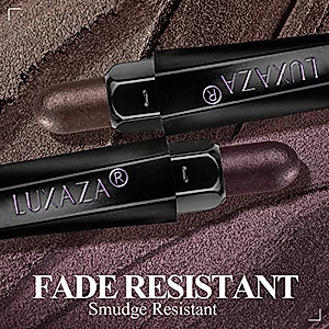 LUXAZA 6 PCS Mauve Brown Neutral Eyeshadow Stick Set, Cream Eye Shadow Pencil Makeup, Shimmer And Matte Eye Pencil,Brightener Highlighter Eyeliner Crayon Make up