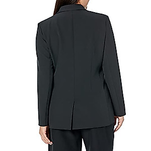 The Drop Women's Kurt Double Breasted Blazer, Black, Medium