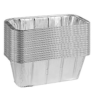 Firsgrill 32-Pack Professional Fits Blackstone 17" 22" 28" 30" 36" Griddle Grill Liners Foil Tray Drip Pans Grease Cup Liners 8" L x 3.75" W x 3" D