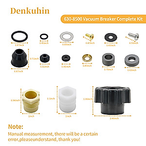 Denkuhin 630-8500 Wall Hydrant Complete Service Kit Compatible with Faucet Repair Kit 500 400 Series, Replacement for Vacuum Breaker Repair Kit