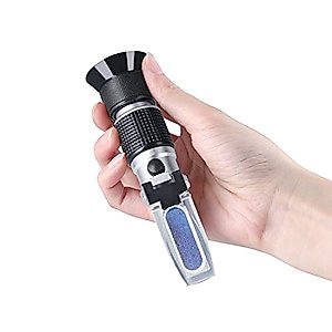 Brix Meter Refractometer 0~90%, LEERCHUANG Handheld Brix Refractometer, High Accurate Brix Measurement with ATC for Fruit, Beverages&Juice, Honey, Maple Syrup, Molasses and Other Sugary Drink…