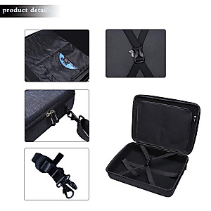 Aproca Hard Carrying Case Compatible with Sony Playstation 4 Slim (PS4 Slim) 1TB Console (Dark Blue-Lite Version)