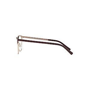 Michael Kors Adrianna IV MK 3012 1108 Matte Cordovan Rose Gold Metal Cat-Eye Eyeglasses 51mm