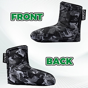 VIXYN Blade Putter Cover - Premium Golf Putter Headcover - Fleeced Lined Putter Head Covers - Protective Putter Covers (Black Brush)