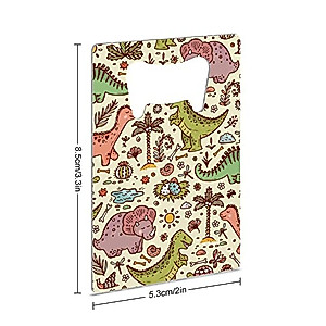 Dinosaur Tiranossauro Rex Credit Card Bottle Opener Stainless Steel Flat Beer Wine Bottle Opener for Party Wedding Favor