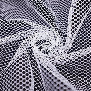 62 X 59 Inch White Mesh Fabric Slightly Stretchy for Sewing Projects, Shopping Bag, Backpack Pocket and Straps and Netting Clothes