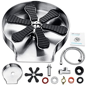 9-Holes Glass Rinser for Kitchen Sink-304 Stainless Sink Glass Washer-Faucet Glass Rinser-Glass Washer for Sink-Automatic Cup Washer,Cup Rinser,Cup Cleaner for Sink-Bottle Rinser Sink Accessories