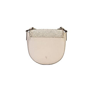 Frye Melissa Woven Saddle Bag, Cream