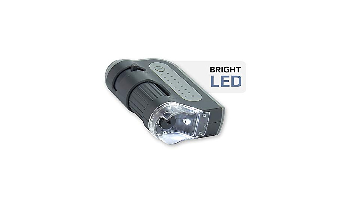 Carson MicroBrite Plus 60x-120x Pocket Microscope - Compact & Powerful