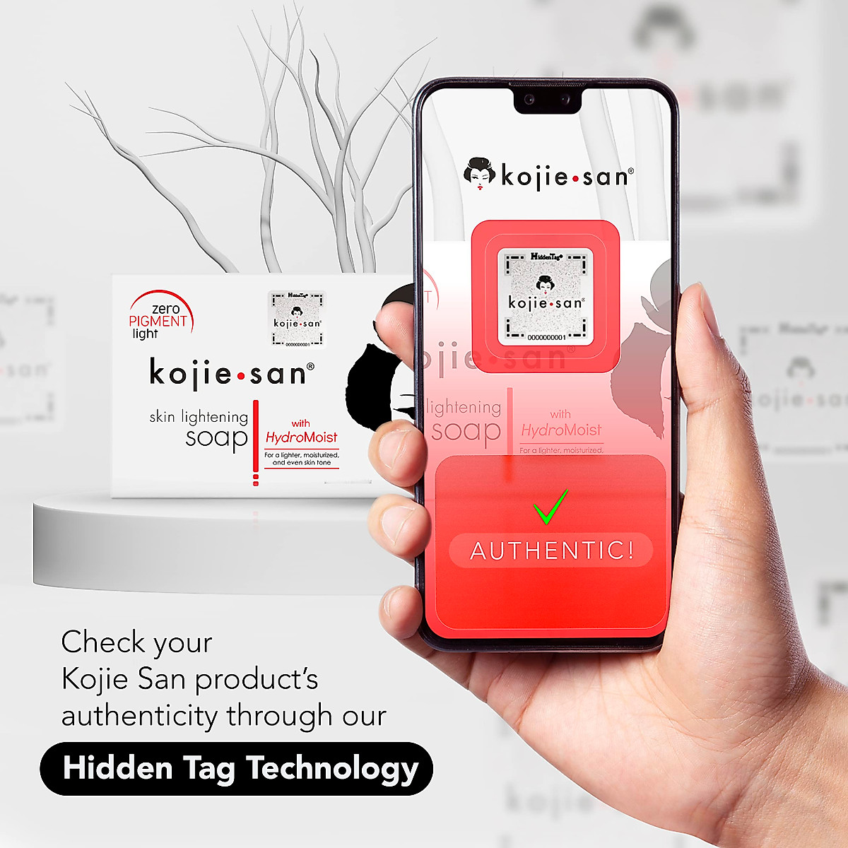 Kojie San Dream White Soap - Skin, Body, and Facial Brightening & Anti Aging Kojic Acid Soap with Collagen, Elastin & Coconut Oil - 65g x 2 Bars