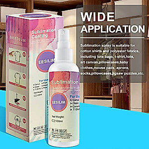 Coating Spray for Cotton Shirts,100ML Poly T Plus Spray for Cotton Blanks Shirts Polyester Tote Bag, Super Print Adhesion & Quick Dry Waterproof High Gloss Finish