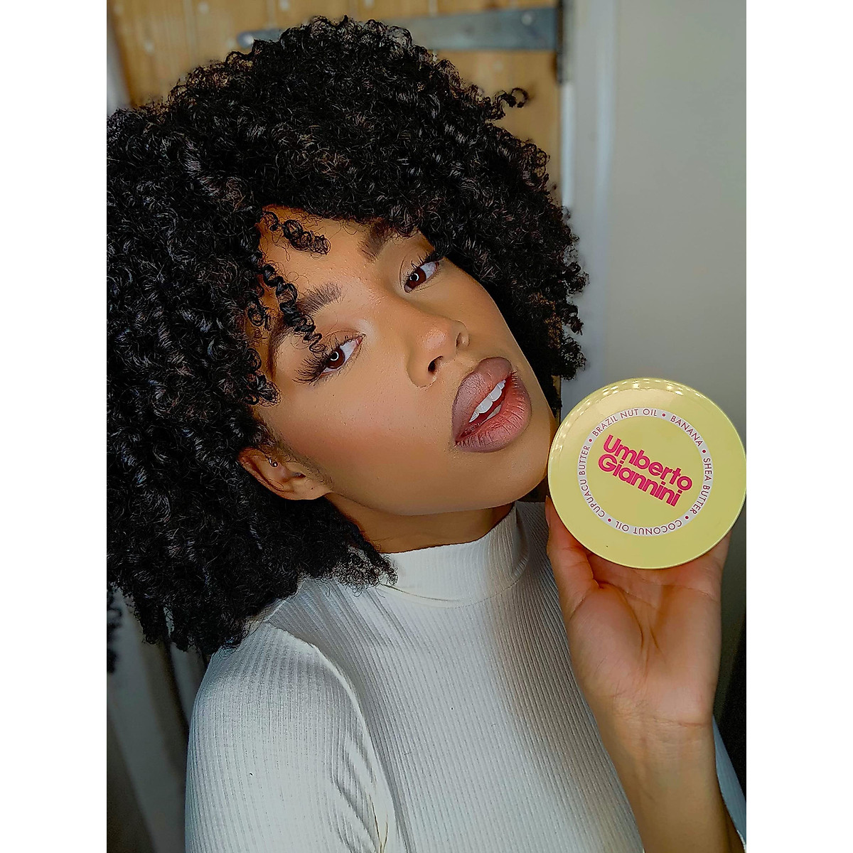 Umberto Giannini Coily Banana Butter Repair + Restore Leave-in Conditioner Vegan Cruelty Free 97% Natural