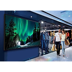 GTUOXIES 110 Inch UHD LED Smart TV, 4K Screen Television with Mount & Stand TS110TV High Resolution LCD Screen 16:9 Indoor Cinema with Anti-Glass WiFi, HDMI, USB Ports