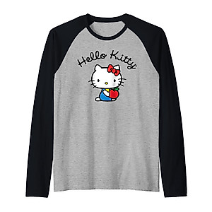 Hello Kitty Retro Logo Raglan Baseball Tee