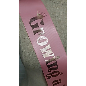 Growing a Princess Baby Shower Sash for Mom Mommy to Be to wear at Sprinkle It's a Girl comes with a Rhinestone Pin