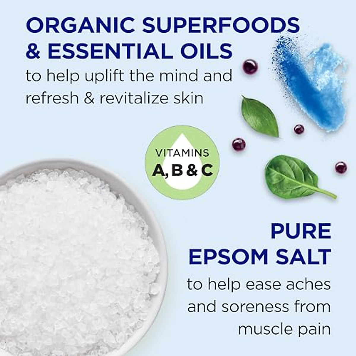 Dr Teal's Foaming Bath with Pure Epsom Salt, Refresh & Revitalize with Vitamins A, B & C, 34 fl oz (Pack of 4) (Packaging May Vary)