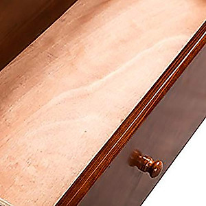 Merax Wood Platform Bed Frame with Storage and Headboard, Wooden Bed Frame, Twin (Walnut)