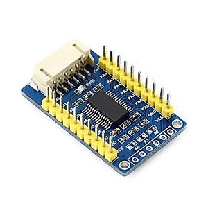 Waveshare MCP23017 IO Expansion Board I2C Interface Expands 16 I/O Pins Stack to 8 pcs Used at The Same Time Allow Multi I2C Modules to be Stacked