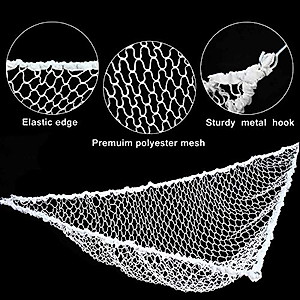 Hammock Mesh Toy Net Stuffed Animal Hammock Mesh Toys Net for Kids Jumbo Large Storage Mesh Net for Pet Corner Animal Hammock Stuffed Animals Wall Hanging Organizer (White)
