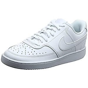 Nike Men's Court Vision LO Sneaker, White/Whiteblack, 11 Regular US