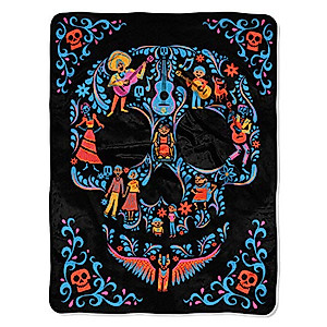 Disney Pixar Coco Family Tree Fleece Super Plush Throw Blanket 46" x 60" (117cm x 152cm)