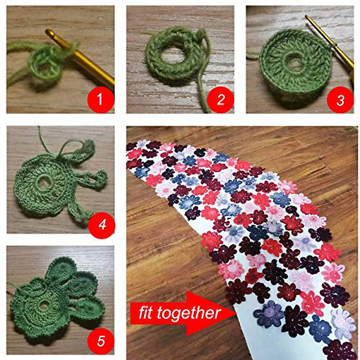 golo Wool Yarn for Knitting 550yd 0.22Ib Cachemire Multicolor Rainbow Yarn (Orange-Black)