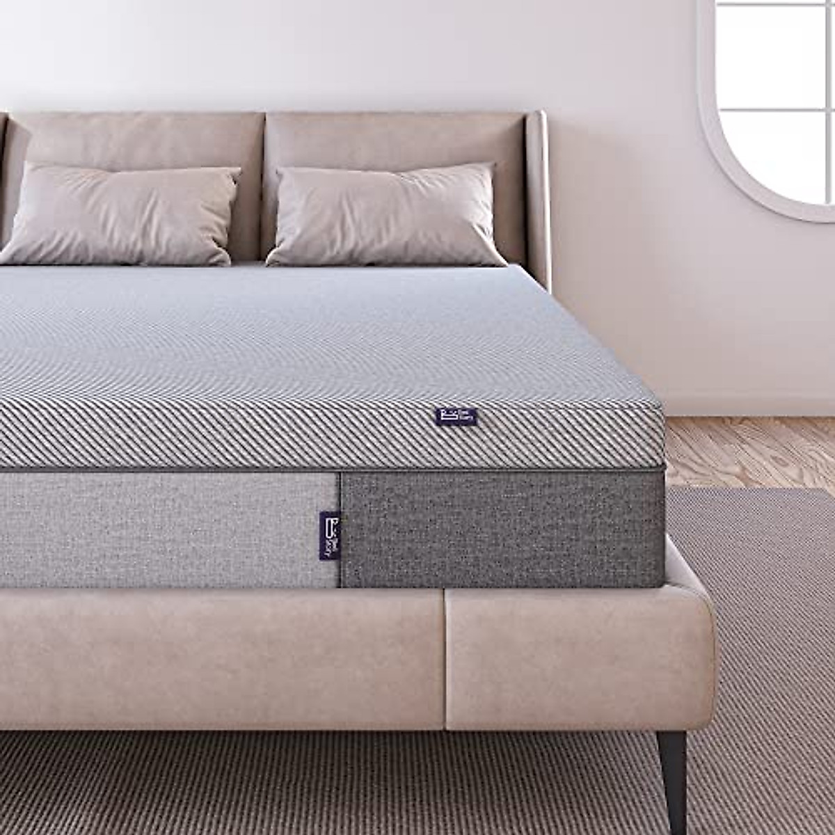BedStory 3 inch Queen Size Memory Foam Mattress Topper, Pain-Relief Extra Firm Bed Topper, Copper/Gel/Bamboo Charcoal/Green Tea Infused Cooling Pad, 500 GSM Knitted Cover, CertiPUR-US Certified